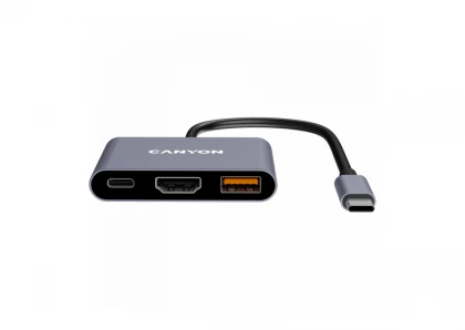 CANYON hub DS-4 3in1 USB-C Grey | Frog