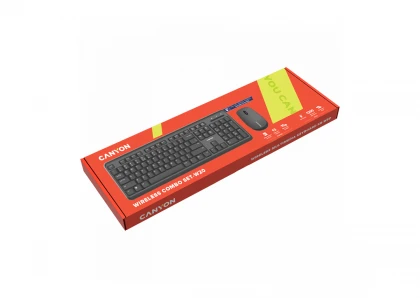 CANYON SET-W20, Wireless combo set,Wireless keyboard with Silent ...