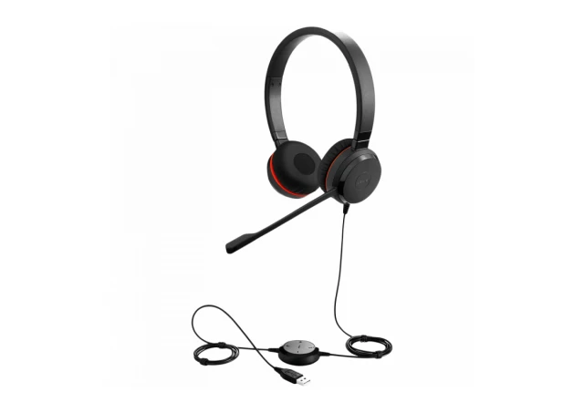 JABRA EVOLVE 20 MS Stereo USB Headband Special Edition Noise cancelling ...