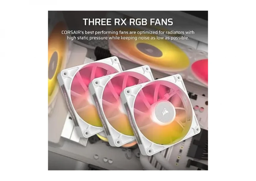 Kuler CORSAIR iCUE LINK TITAN 360 RX RGB/AIO/360mm/vodeno hladenje/bela ...