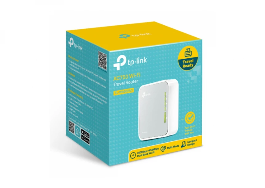 LAN Router TP-LINK TL-WR902AC AC750/AP/RE | Frog