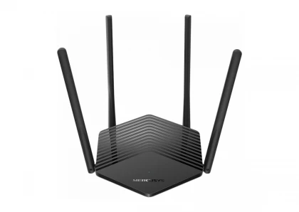 Mercusys MR60X AX1500 Dual-Band Wi-Fi 6 Router, 300 Mbps at 2.4 GHz + 1201 Mbps at 5 GHz, 4× ...