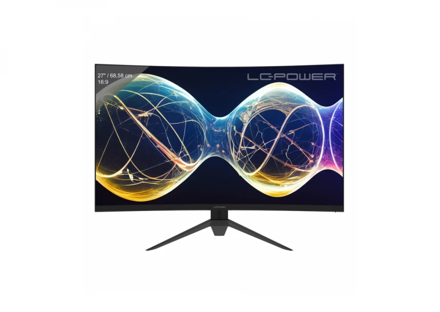 Monitor 27" LC Power LC-M27-FHD-165-C-V3 FullHD 165Hz Curved 2xDP ...