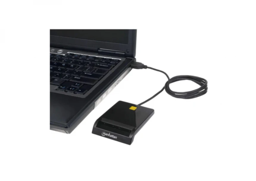 USB smart card reader Manhattan 102049, black | Frog USB smart card reader Manhattan 102049, black | Frog