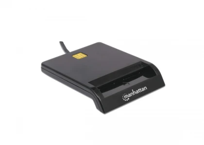 USB smart card reader Manhattan 102049, black | Frog
